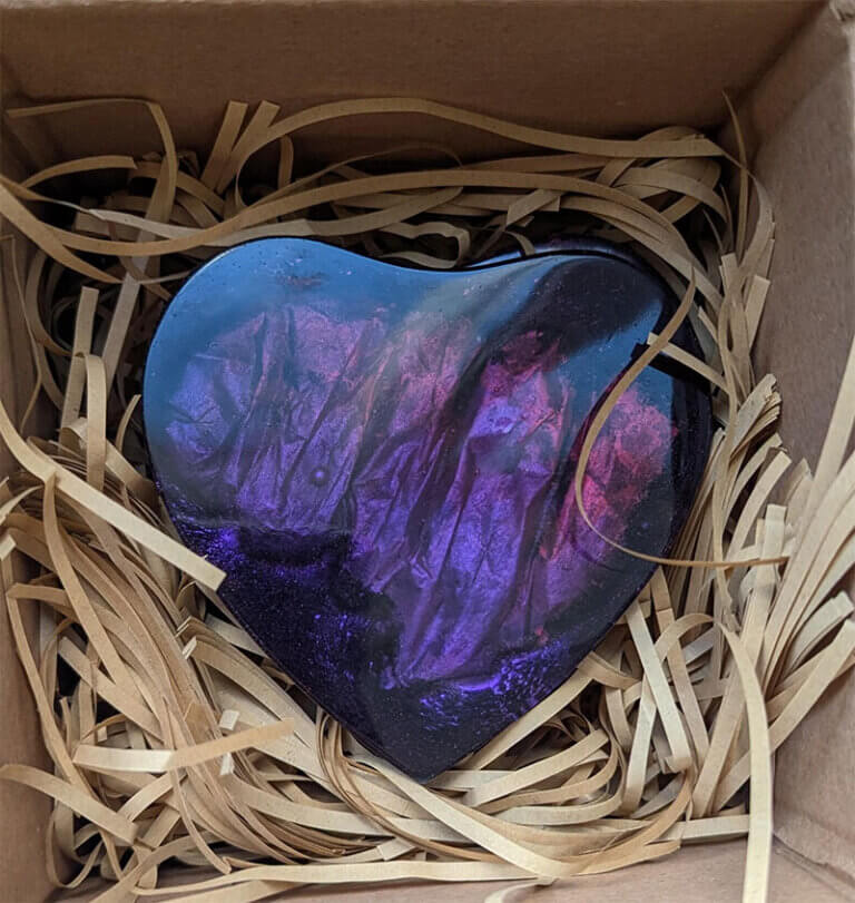 Beautiful Handmade Velvet Resin Valentine’s Day Coasters - Cornwall ...